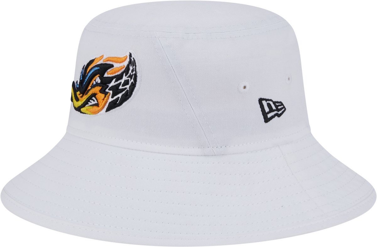 New Era White Bucket – Akron RubberDucks