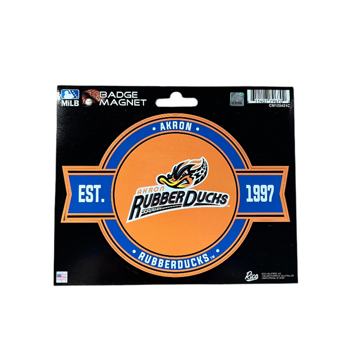 Primary Logo Car Magnet – Akron RubberDucks