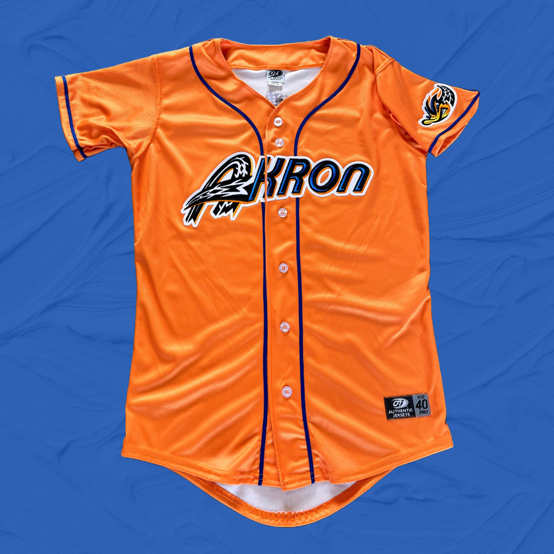 Adult Orange Authentic Jersey – Akron RubberDucks
